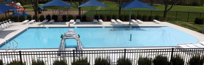 Two one-meter diving boards One three-meter diving board Large umbrella ...